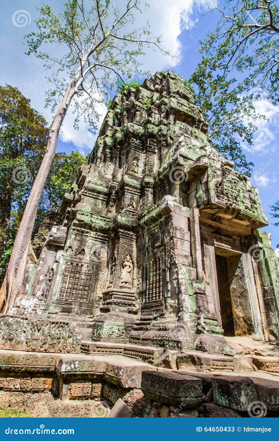 Ta Prohm temple stock image. Image of buddhism, brick - 64650433