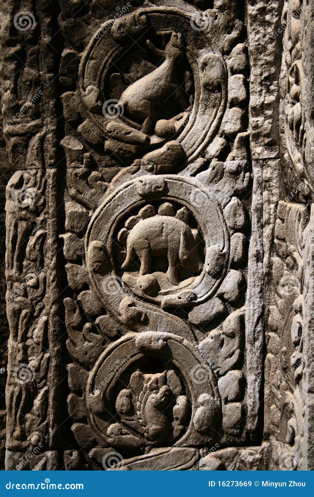 Ta Prohm temple,Angkor stock image. Image of conservation - 16273669