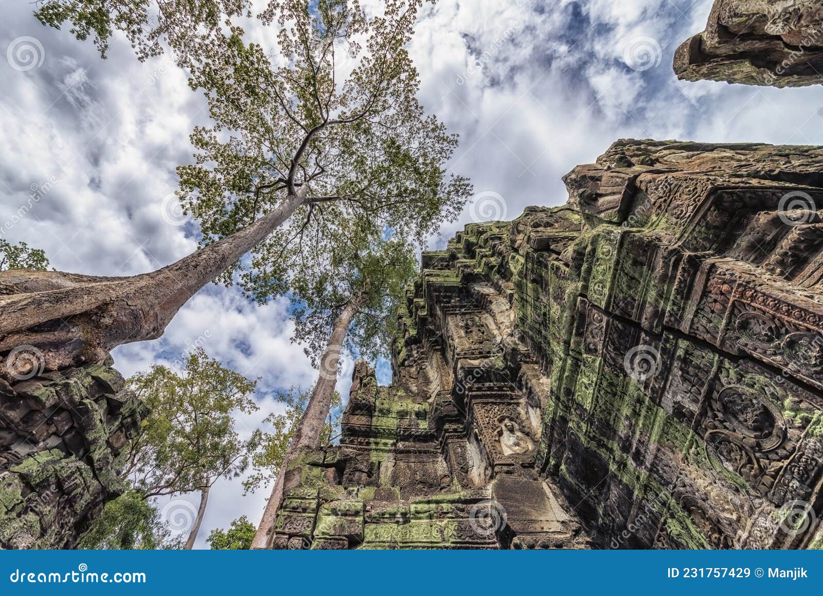 Angkor complex in Cambodia stock image. Image of ancient - 231757429