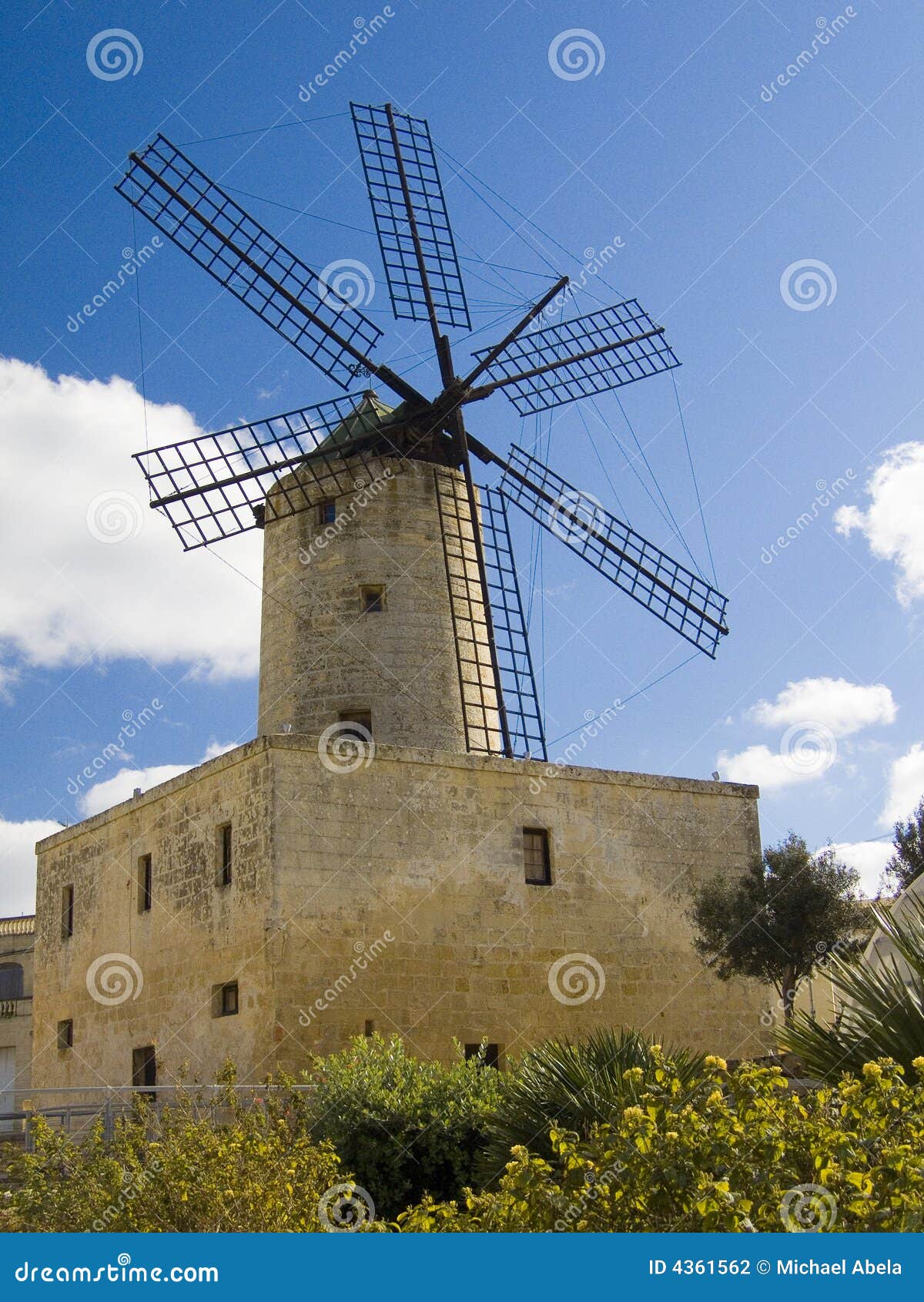 Ta Xarolla Windmill stock photo. Image of malta, machinery - 4361562