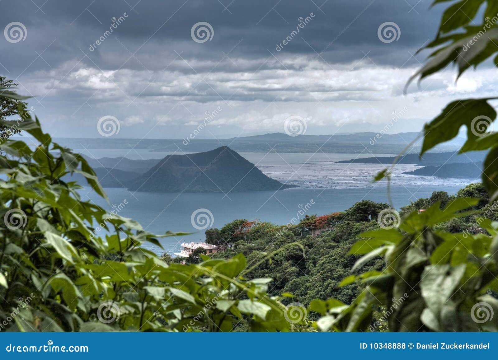 Taal Volcano stock photo. Image of leaves, asia, taal - 10348888
