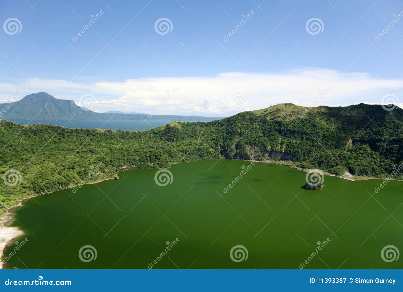 Taal Volcano Crater Lake Philippines Stock Image - Image of leaves ...