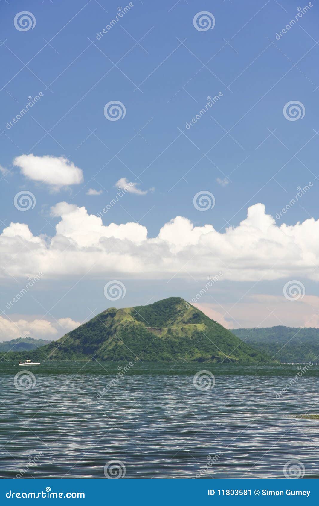 Taal Volcano And Lake As Seen From Tagaytay, Late Afternoon. Shot After ...