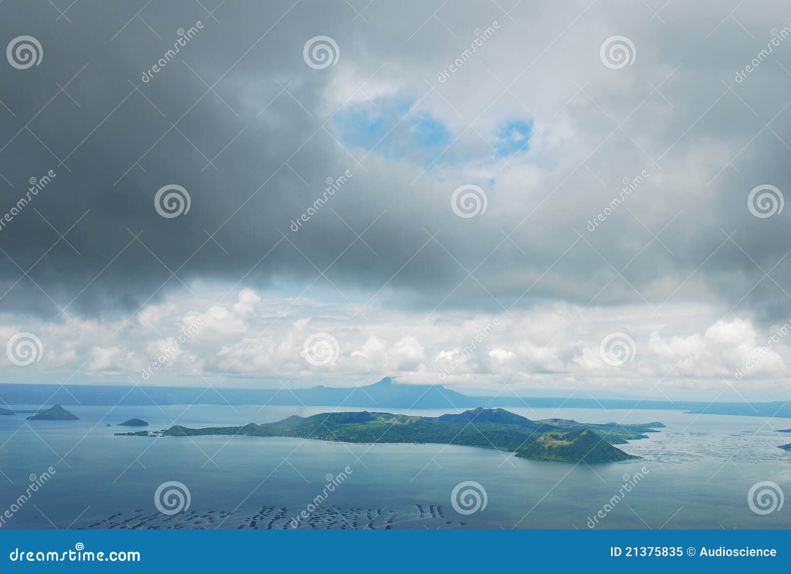 Taal Volcano And Lake As Seen From Tagaytay, Late Afternoon. Shot After ...