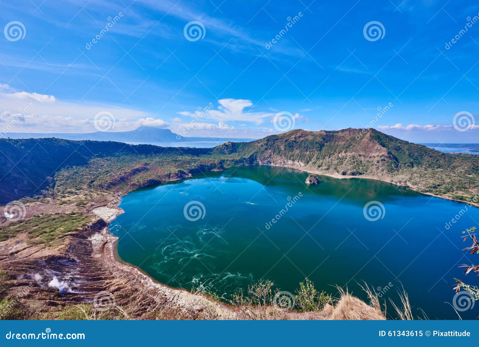 Taal Volcano Philippines stock image. Image of landscapes - 61343615