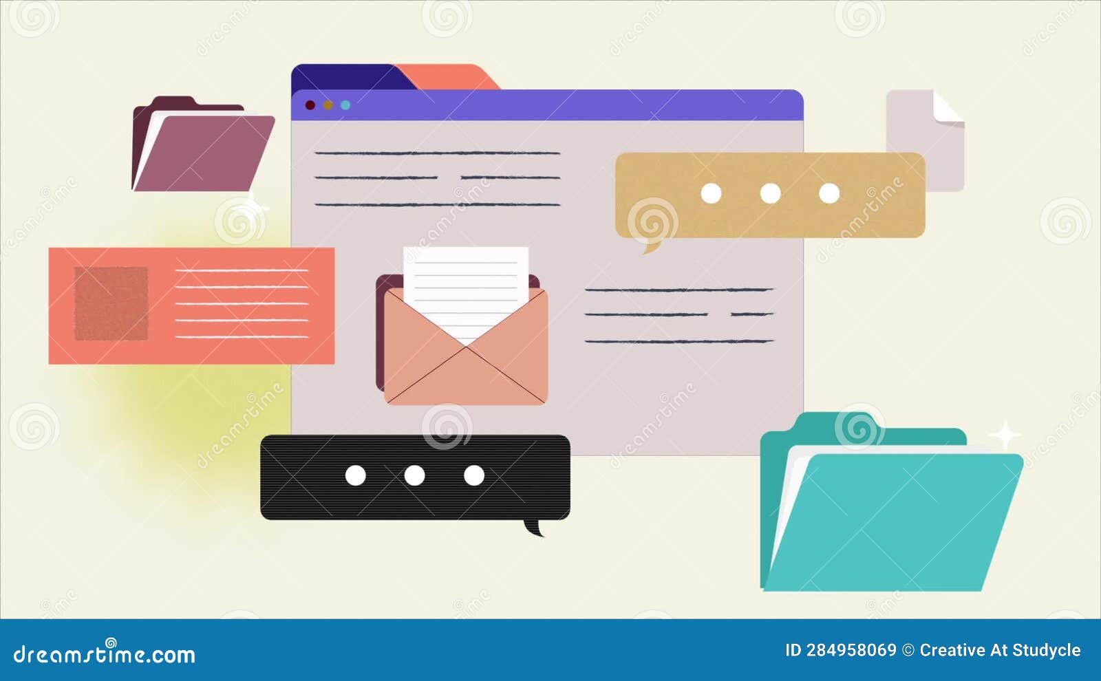 Tab Animation, Windows Tab Animation, Computer Screen Animation Stock ...