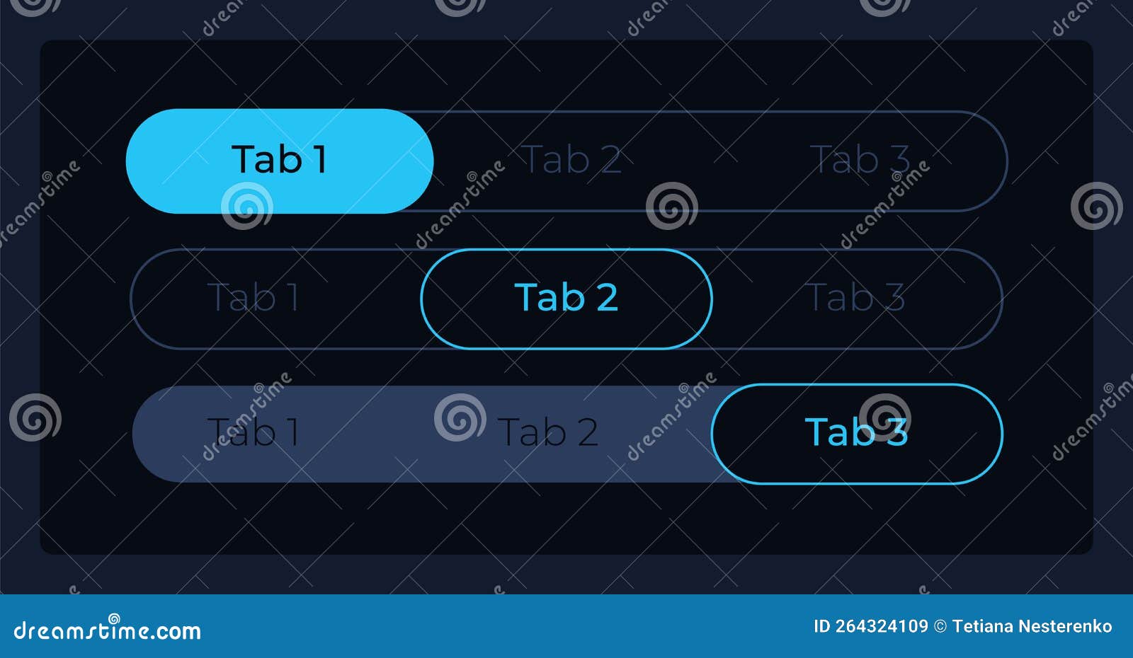 Tab Bar Menu UI Elements Kit Stock Vector - Illustration of responsive ... Tab Bar Menu UI Elements Kit Stock Vector - Illustration of responsive ...