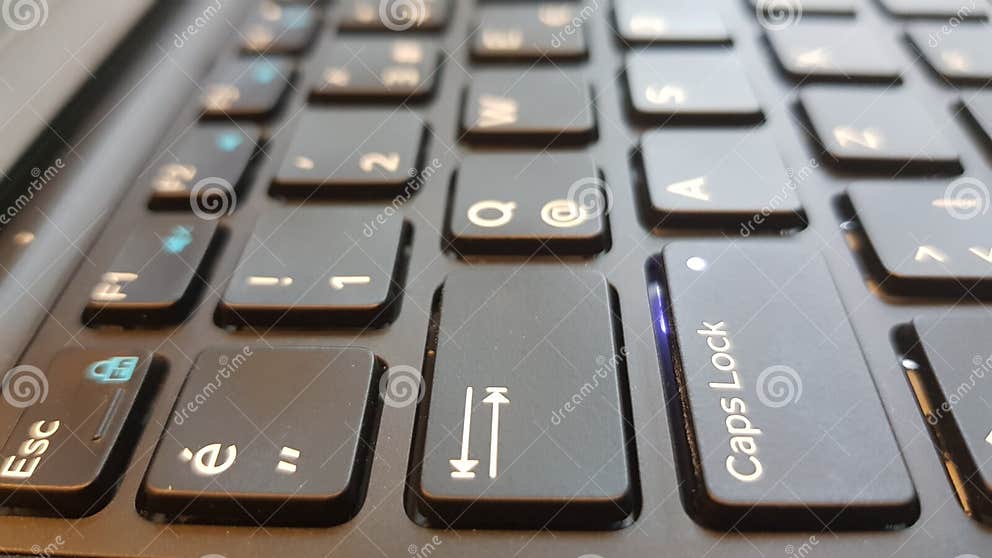 Tab and Caps Lock Key Button on Keyboard Stock Photo - Image of closeup ...