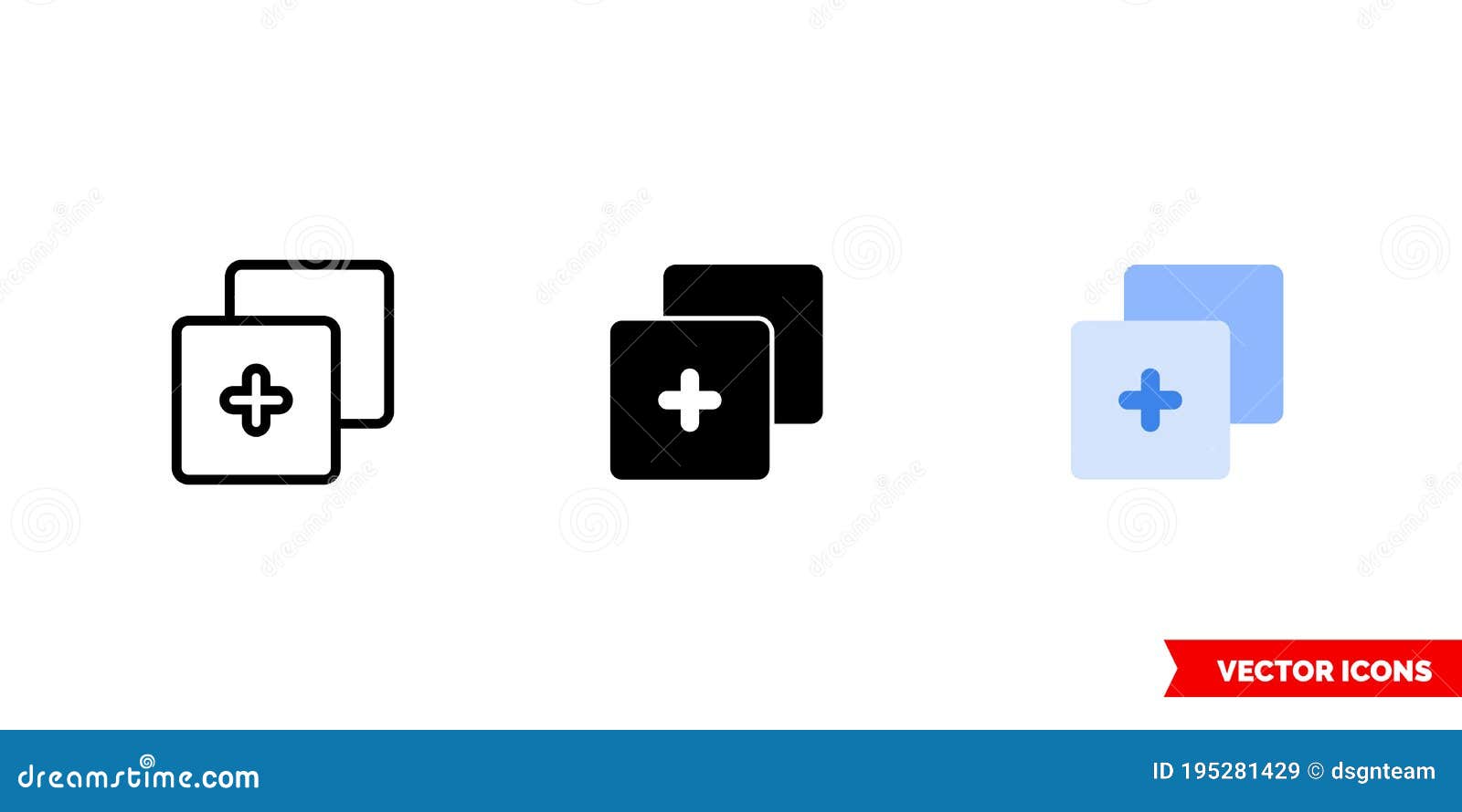 Tab Icon of 3 Types Color, Black and White, Outline. Isolated Vector ...