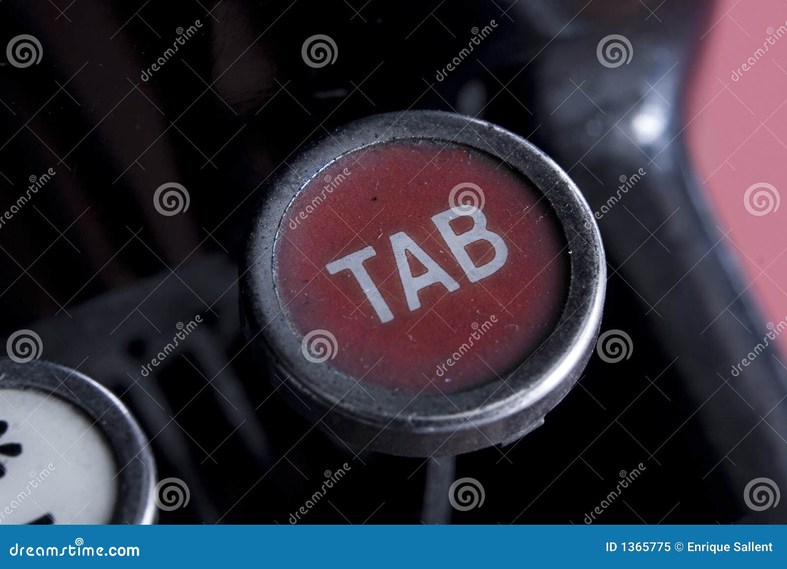 Tab key stock image. Image of nostalgic, typewriter, retro - 1365775