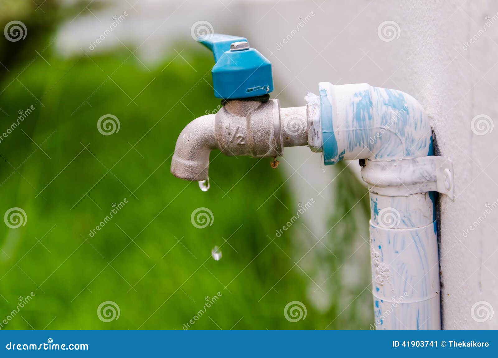 Tab water valve stock image. Image of garden, element - 41903741