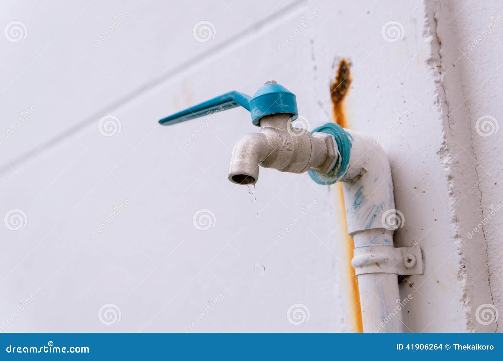 Tab water valve stock photo. Image of outdoor, plastic - 41906264