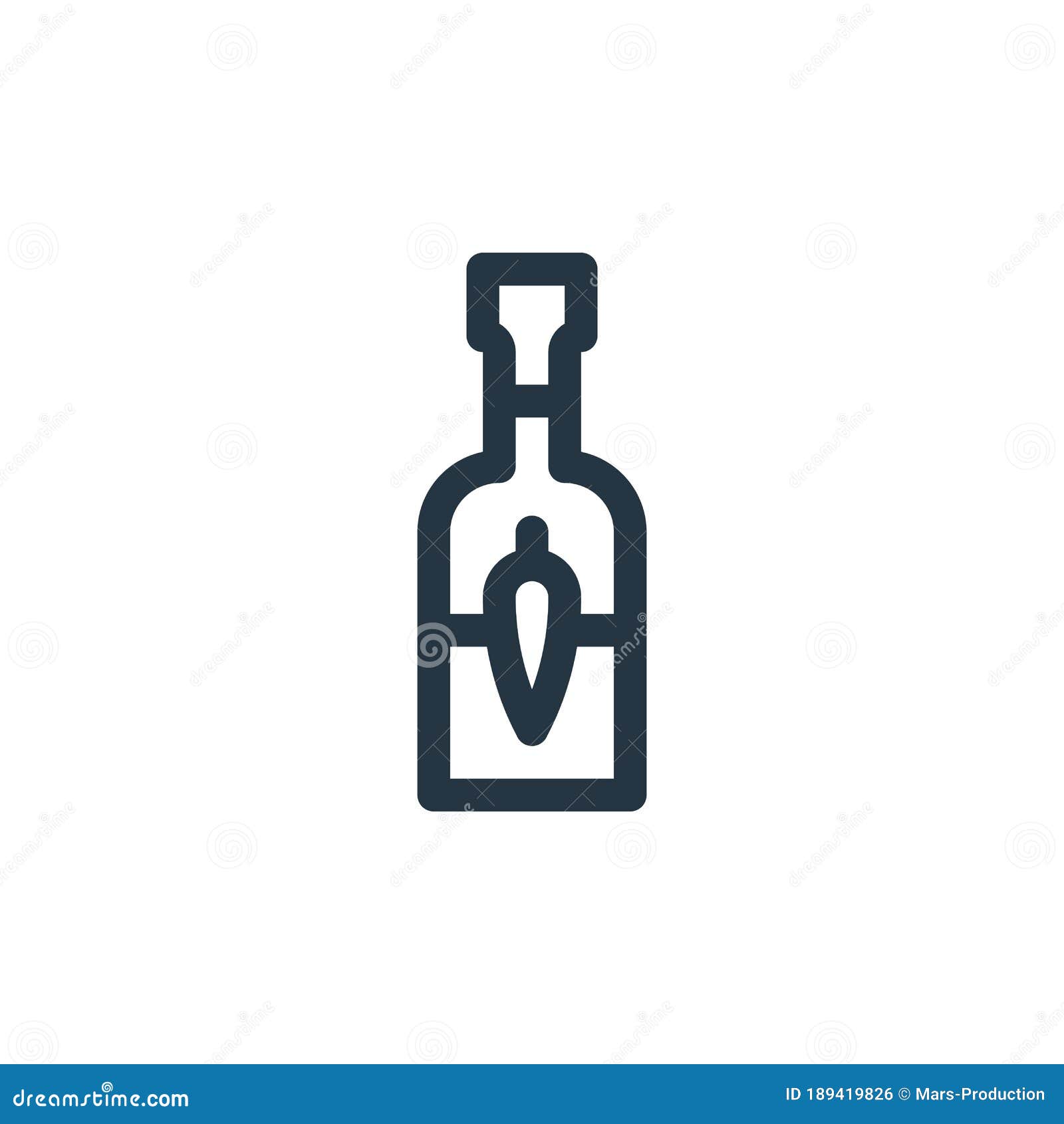 Tabasco Vector Icon Isolated on White Background. Outline, Thin Line ...