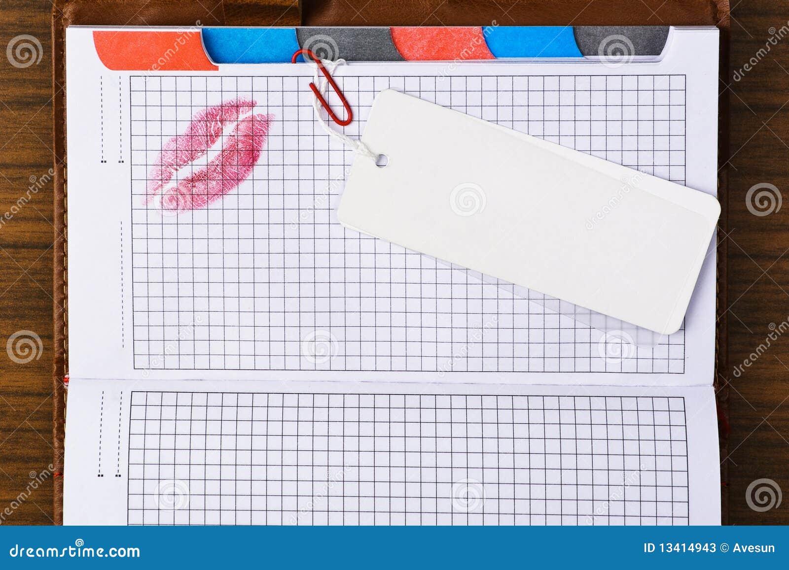 Tabbed notebook stock image. Image of labels, journal - 13414943