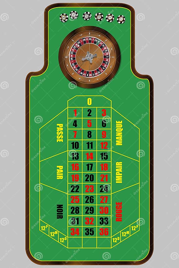 Tabela da roleta ilustração do vetor. Ilustração de dinheiro - 36509349