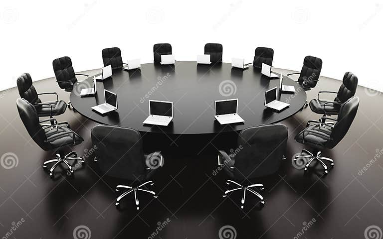 Tabela Da Sala De Reuniões Da Sala De Reunião E De Conferência Com