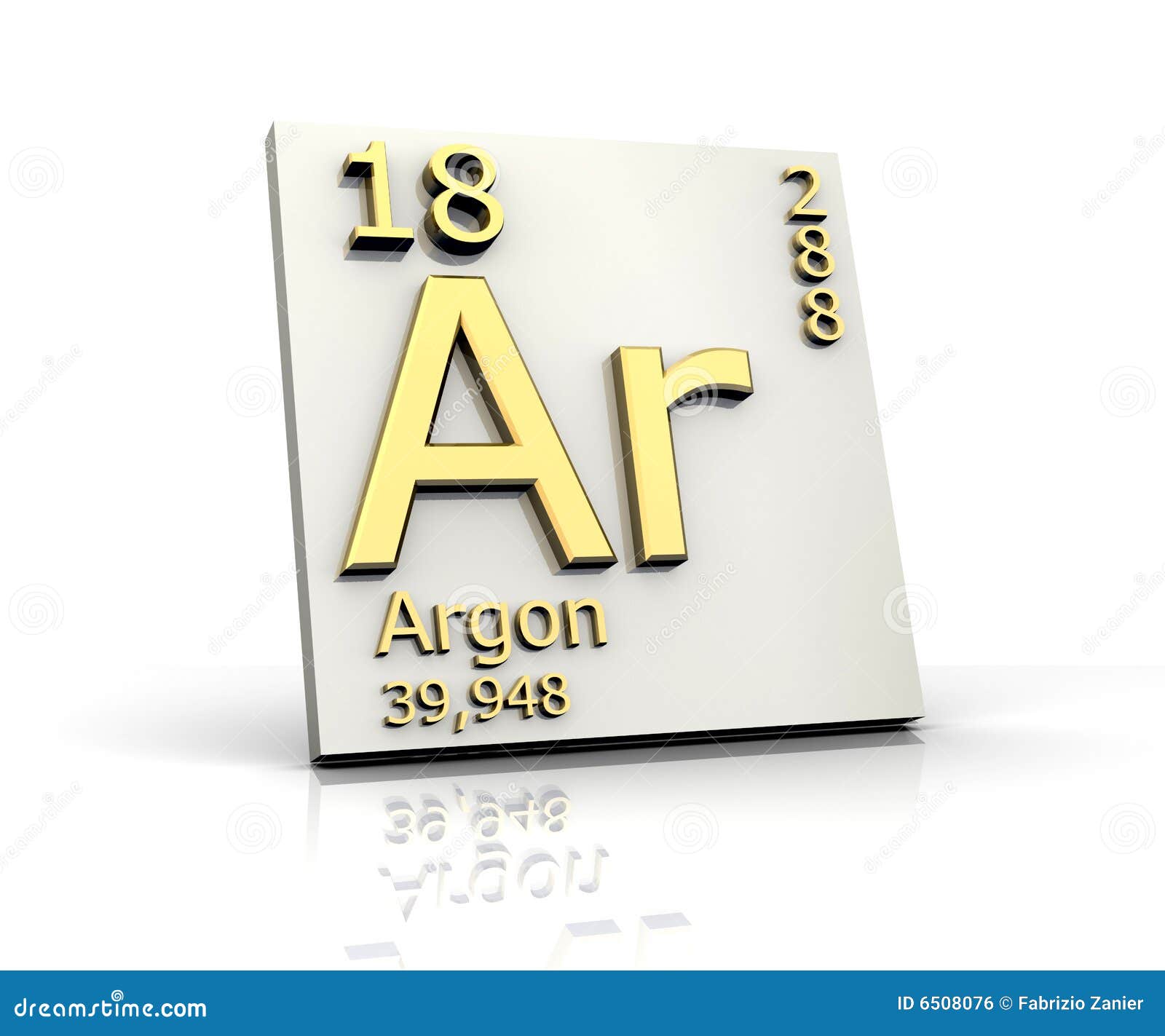 Tabella Del Modulo Dell'argon Degli Elementi Periodica Illustrazione di ...