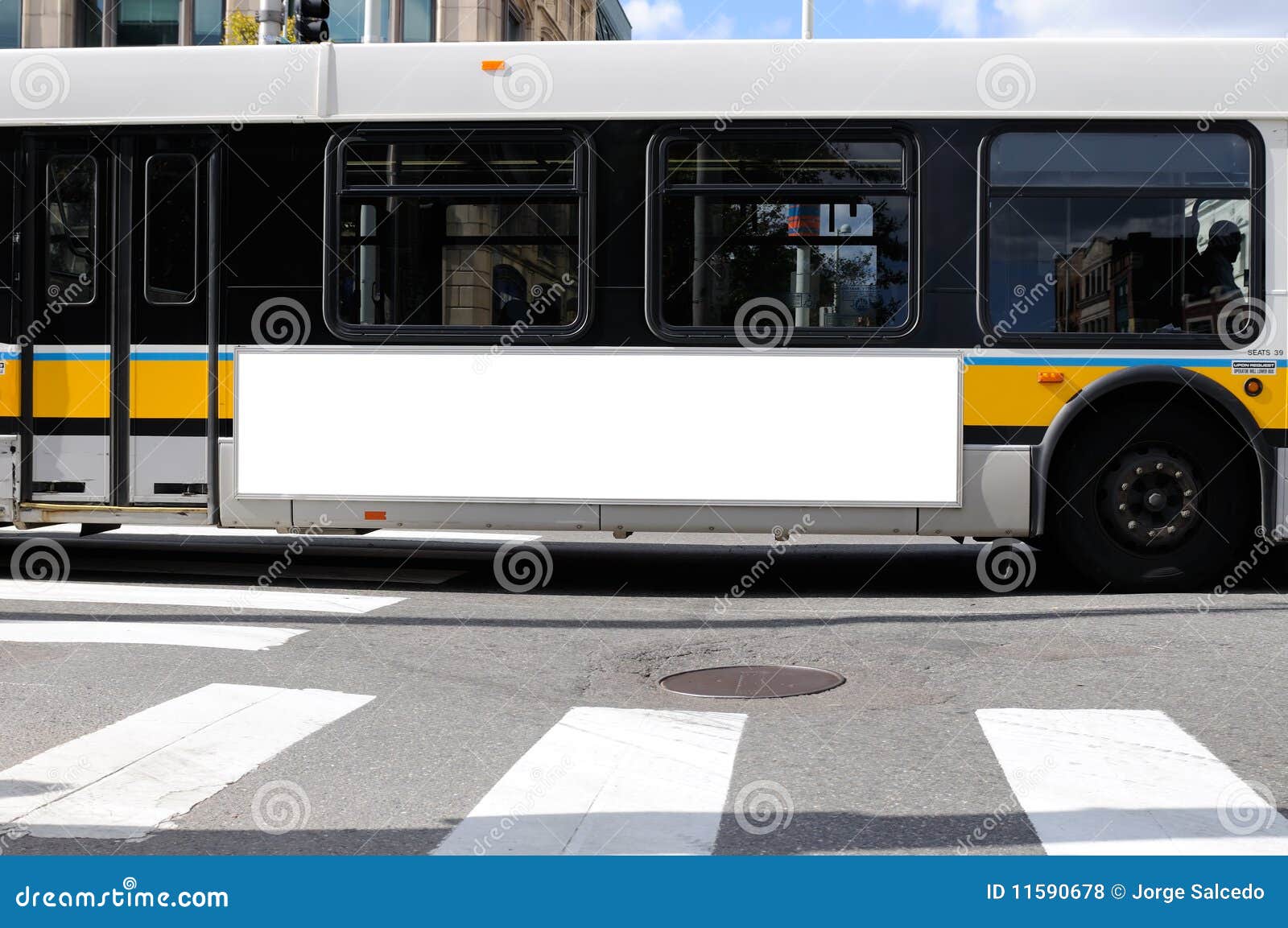 Tabellone Per Le Affissioni Dal Lato Del Bus Fotografia Stock ...