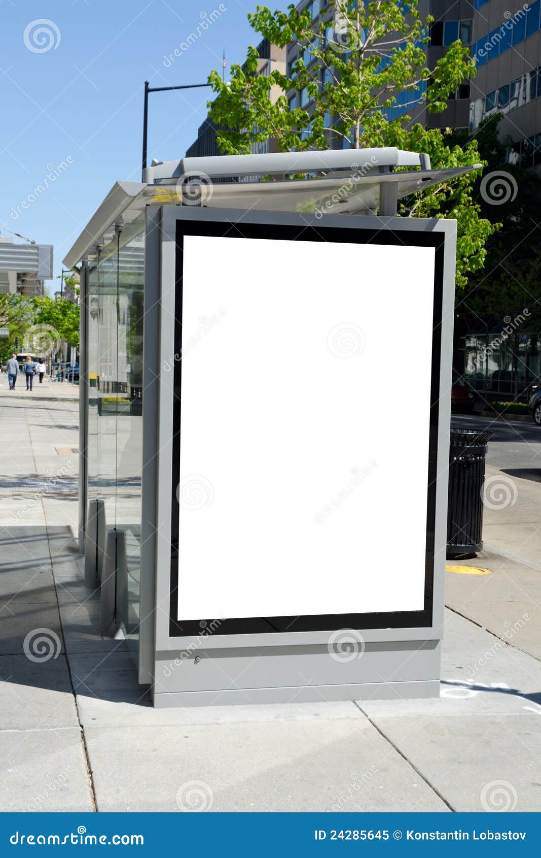 Tabellone Per Le Affissioni Della Fermata Dell'autobus Immagine Stock ...