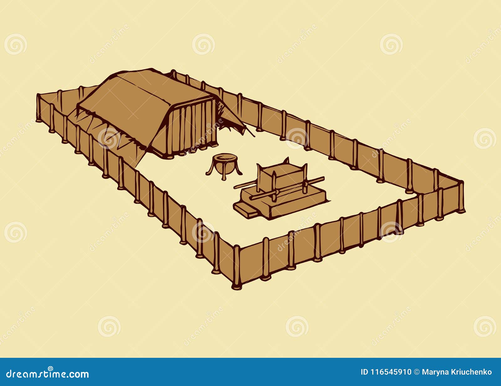 Tabernáculo De Moses Gráfico Del Vector Ilustración del Vector ...