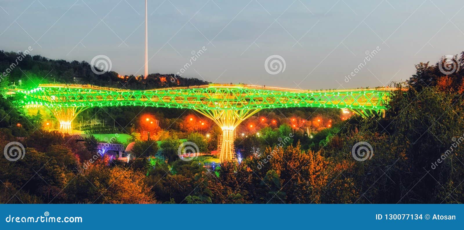 Tabiat Bridge Teheran, Iran Stock Photo - Image of travel, atash: 130077134