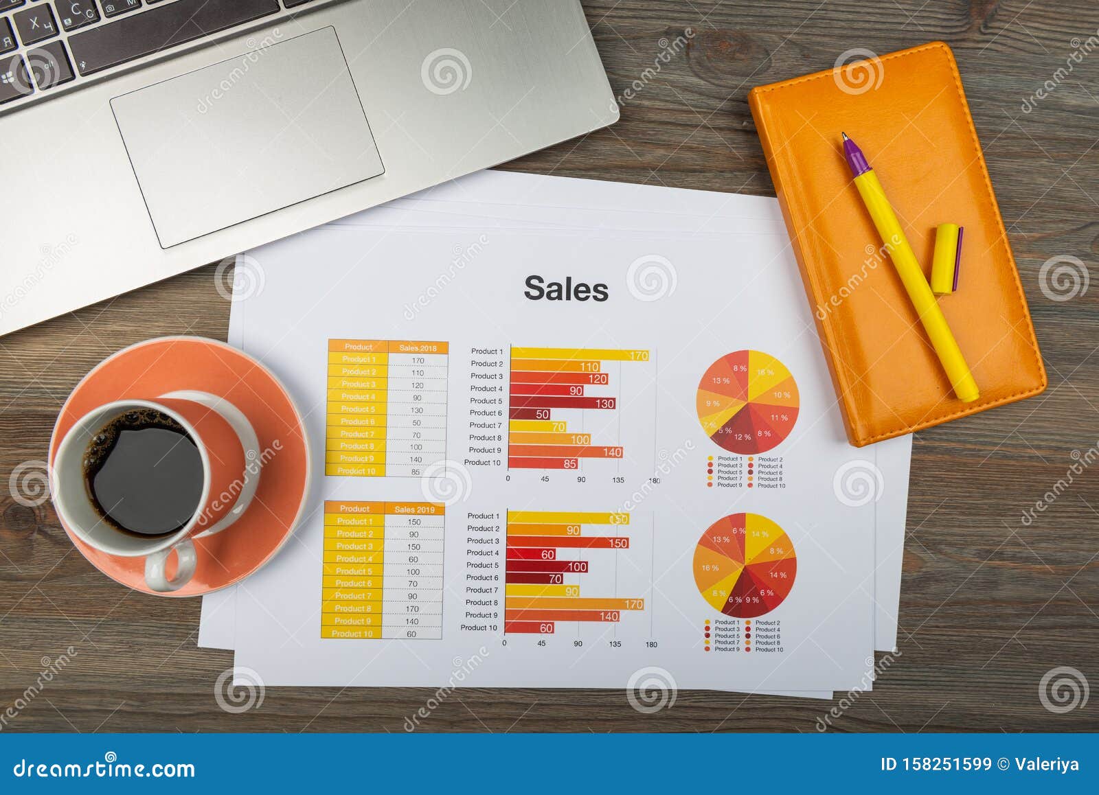 Tabla de trabajo de Office imagen de archivo. Imagen de endecha - 158251599