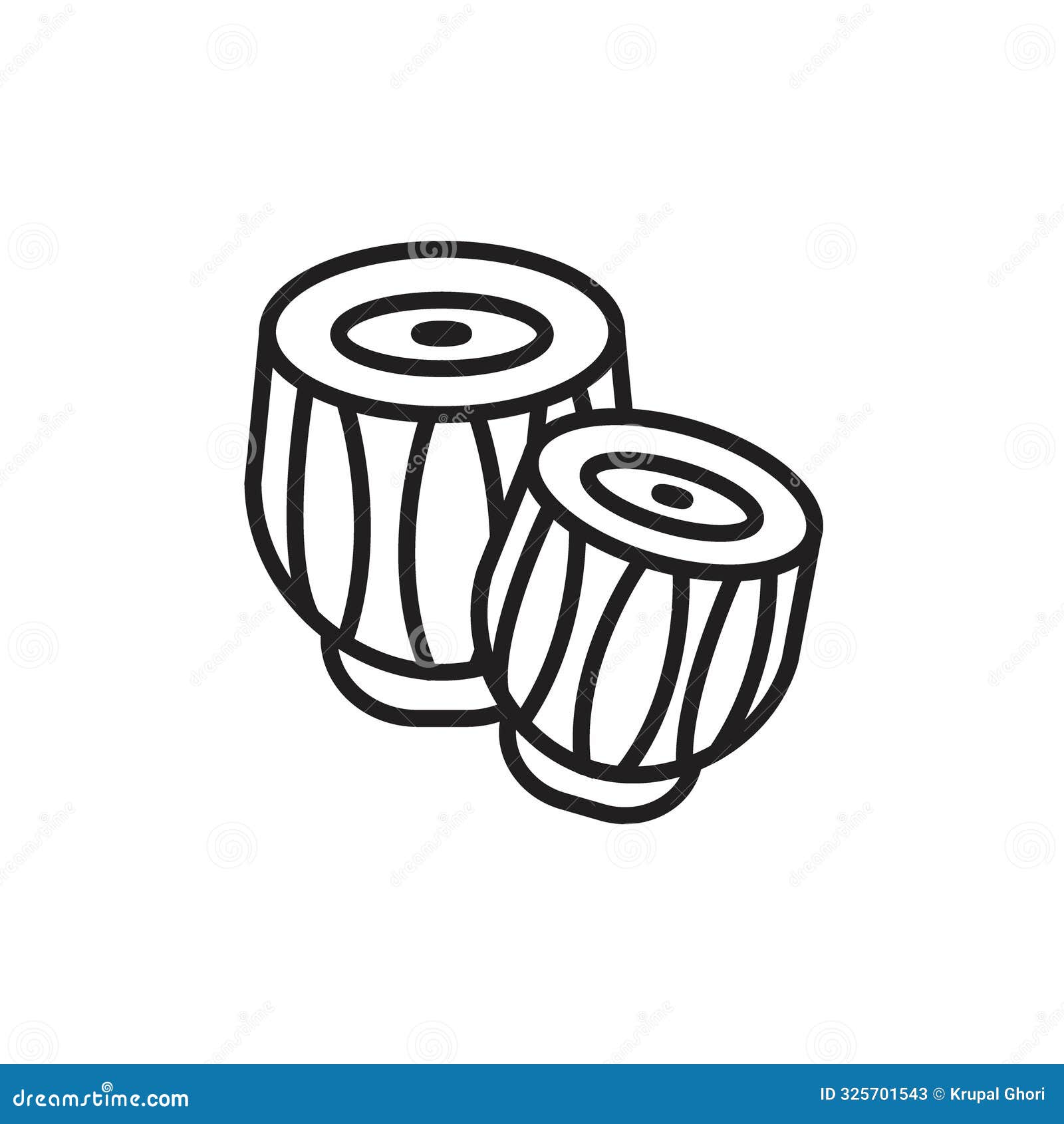 Tabla Icon Vector Set Collection for Web Stock Illustration ...