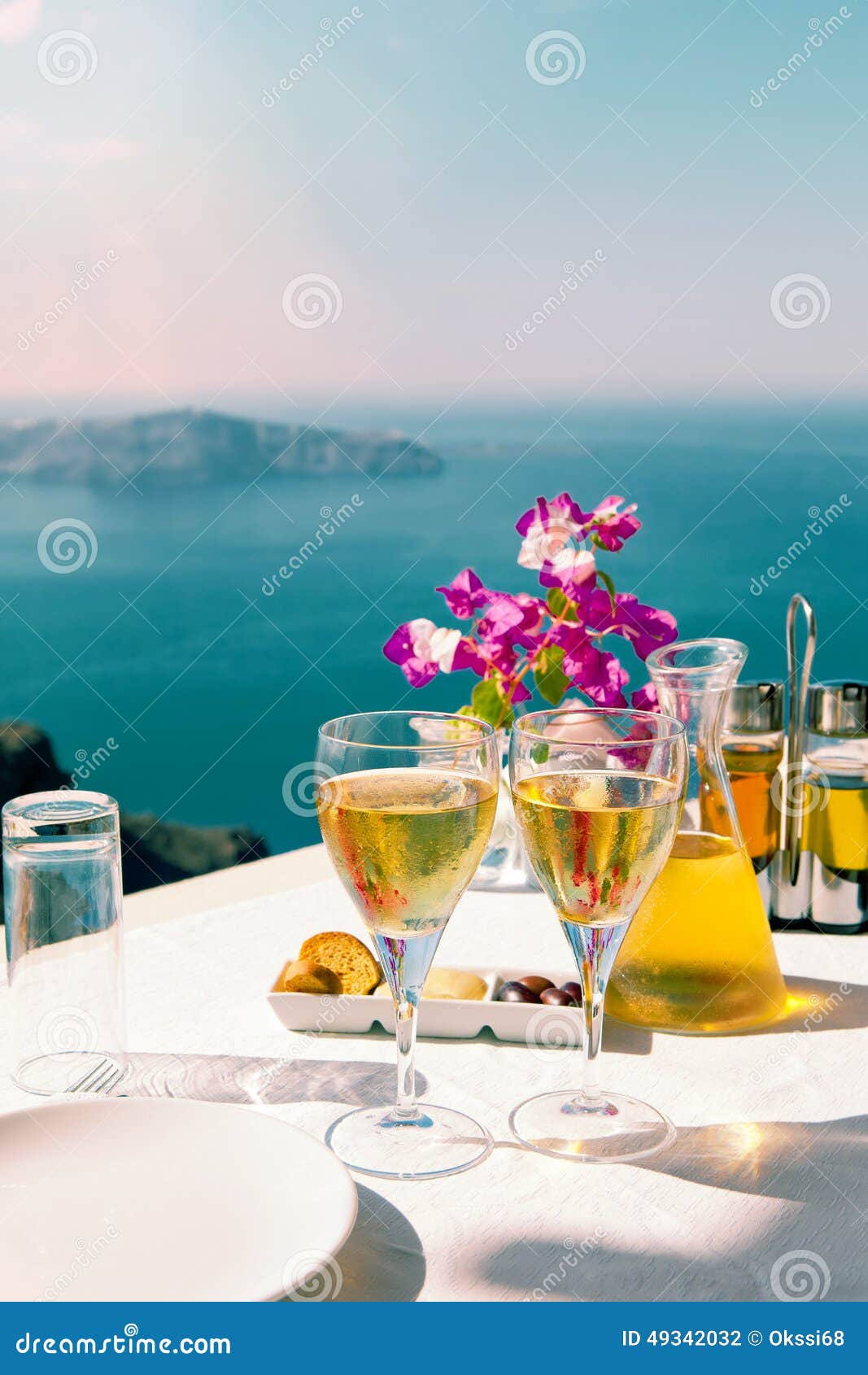 Table above sea for two stock photo. Image of restaurant - 49342032