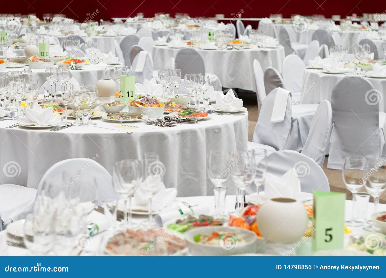 Table Appointments for Dinner in Restaurant Stock Photo - Image of ...