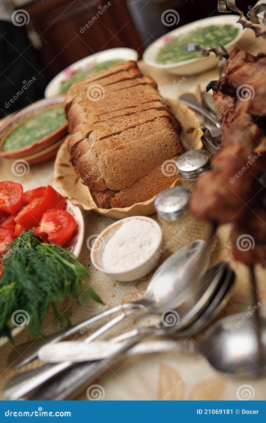 Table Appointments. Food Backgrounds Stock Image - Image of eating ...