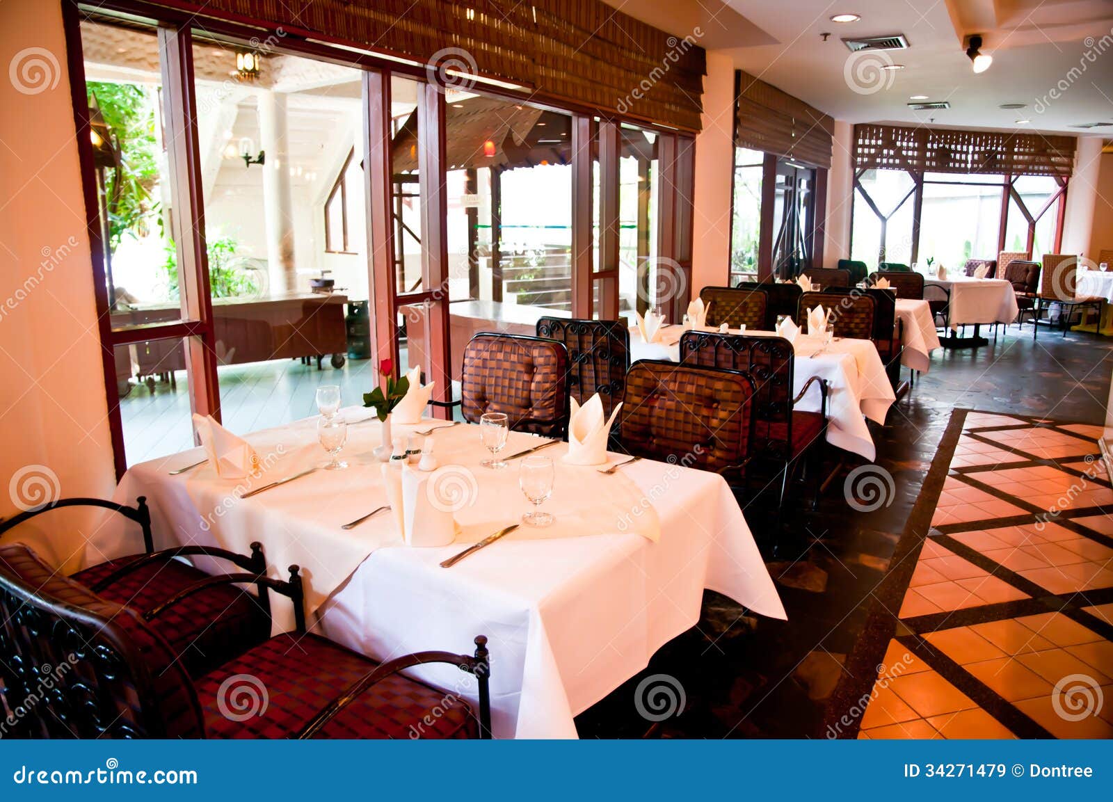 Table Appointments at a Restaurant Stock Image - Image of elegance ...