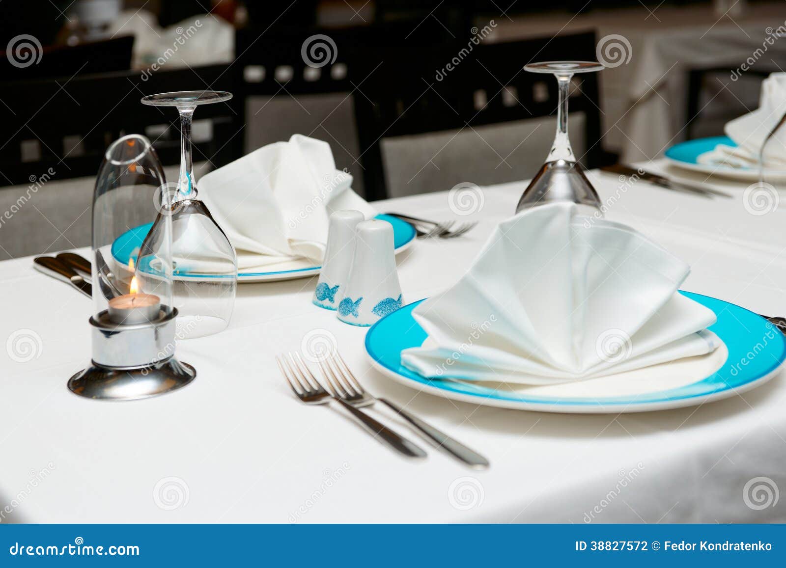 Table Arrangement in an Expensive Restaurant Stock Photo - Image of ...
