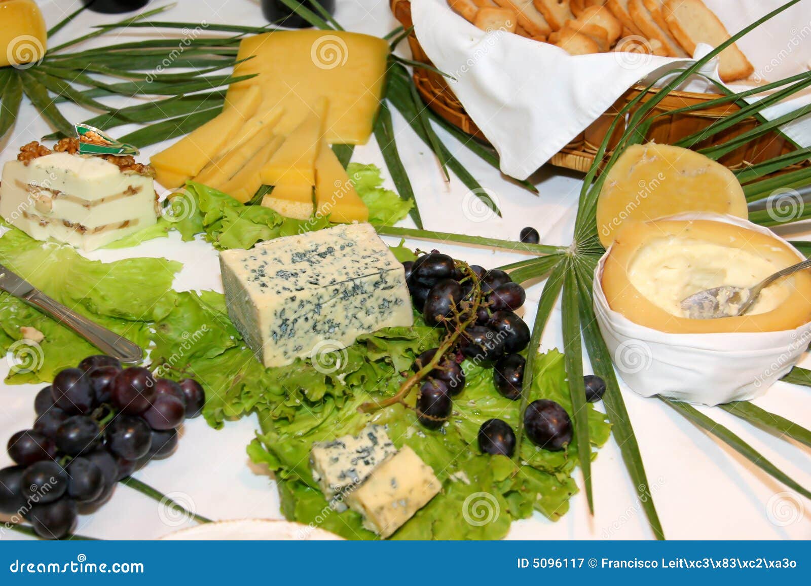 Table of assorted cheeses stock image. Image of cream - 5096117