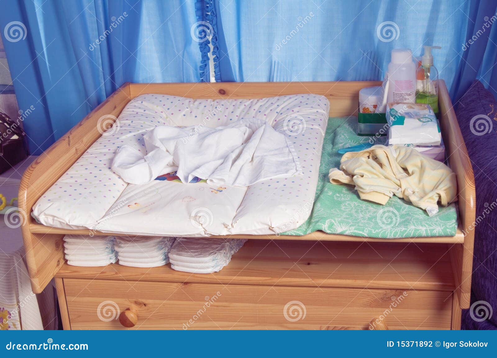 Table for baby stock photo. Image of infancy, child, bedroom - 15371892