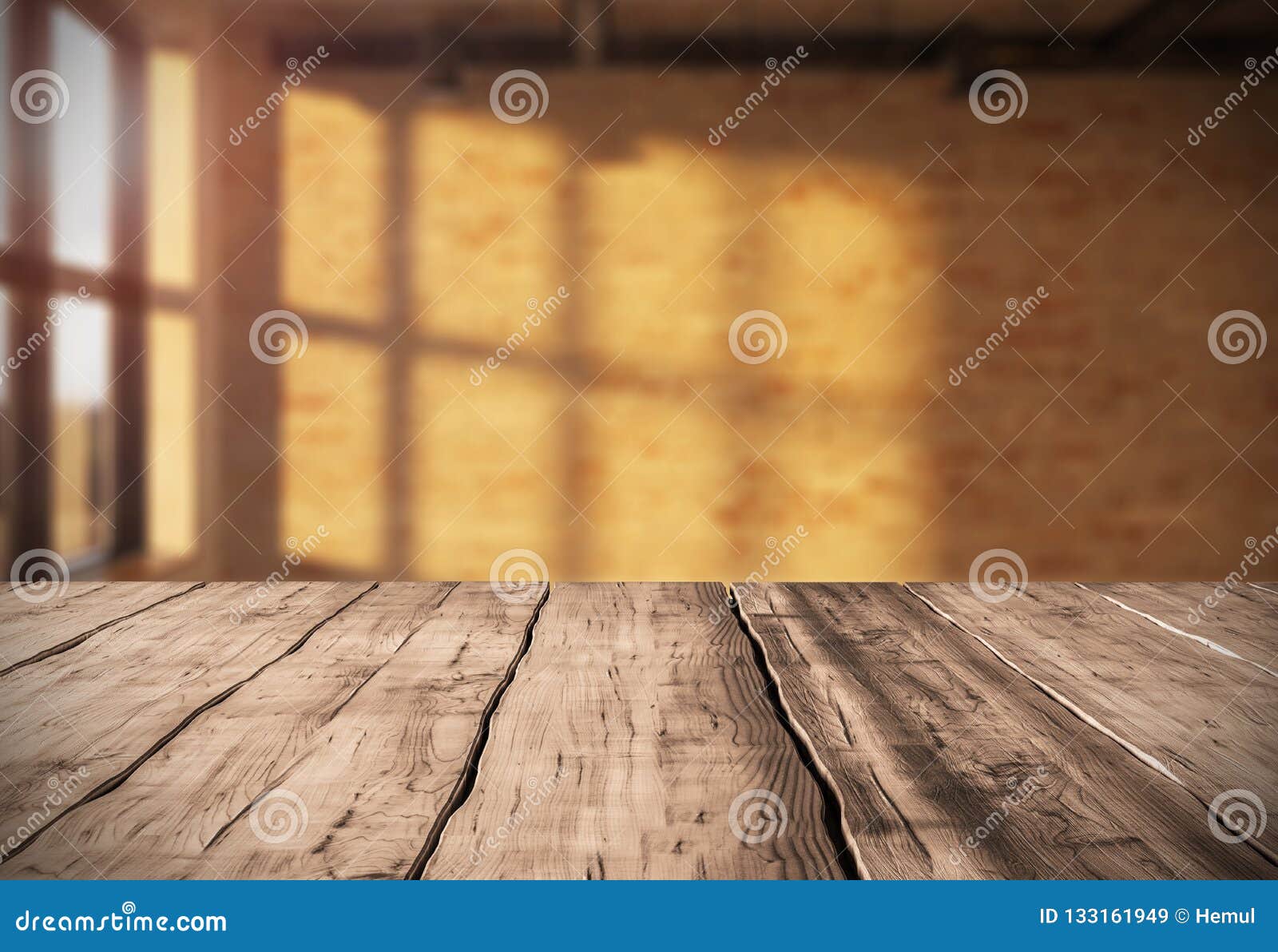 Table Background Interior of Modern Living Room 3D Rendering Stock ...