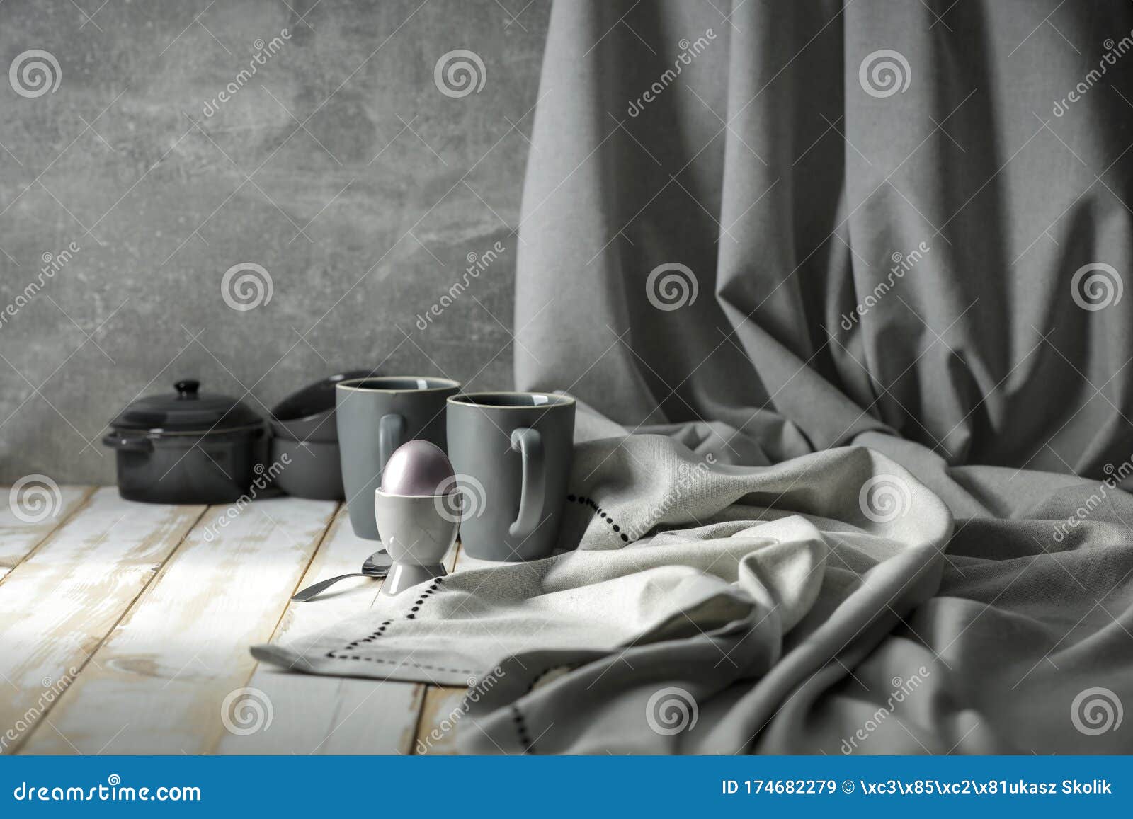 Table Background with Space for Advertising Product and Blurred ...