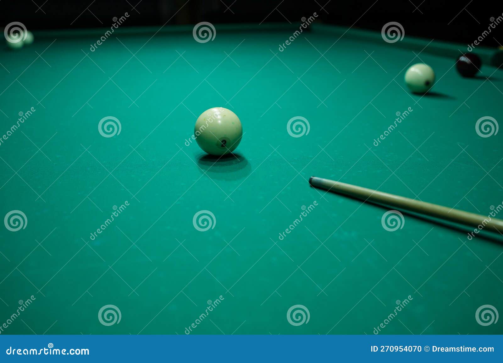 Billiard Table with Ball Movement Stock Photo - Image of furniture ...
