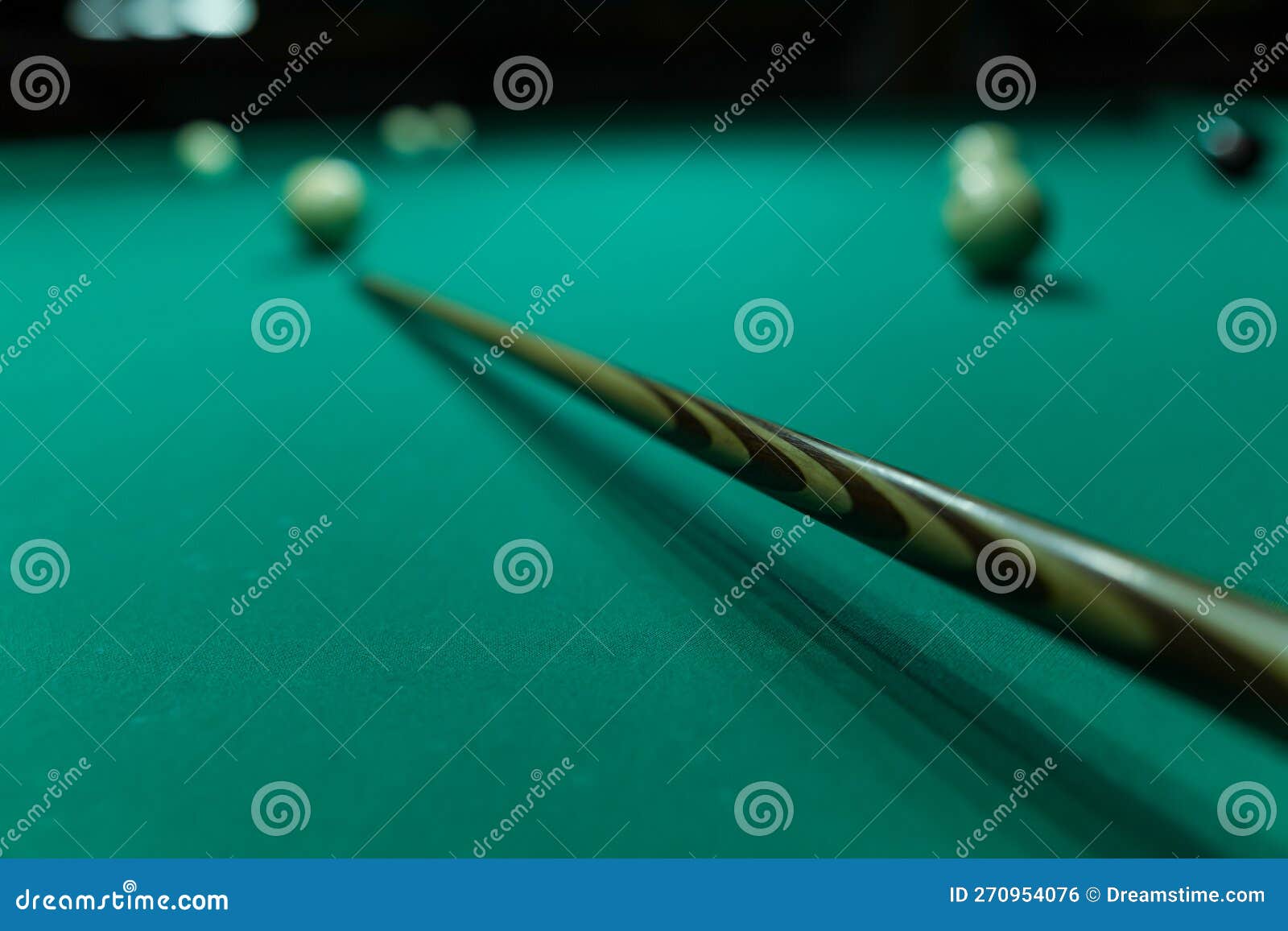 Billiard Table with Ball Movement Stock Photo - Image of club ...