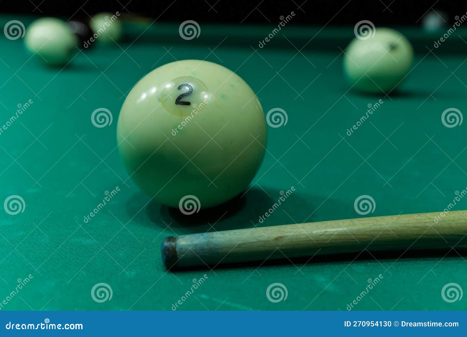 Billiard Table with Ball Movement Stock Photo - Image of game, shiny ...