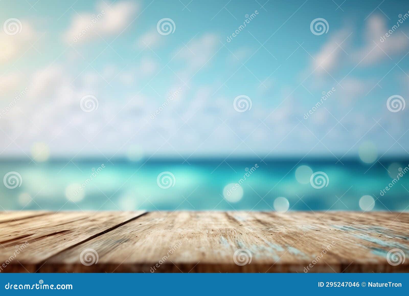 Table on the Background Table on the Beach Stock Illustration ...