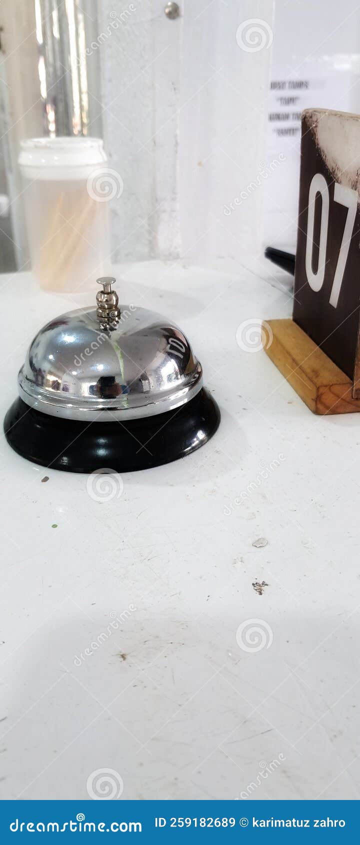 Table Bell for Hotel or Restaurqnt Serveces Stock Image - Image of ...