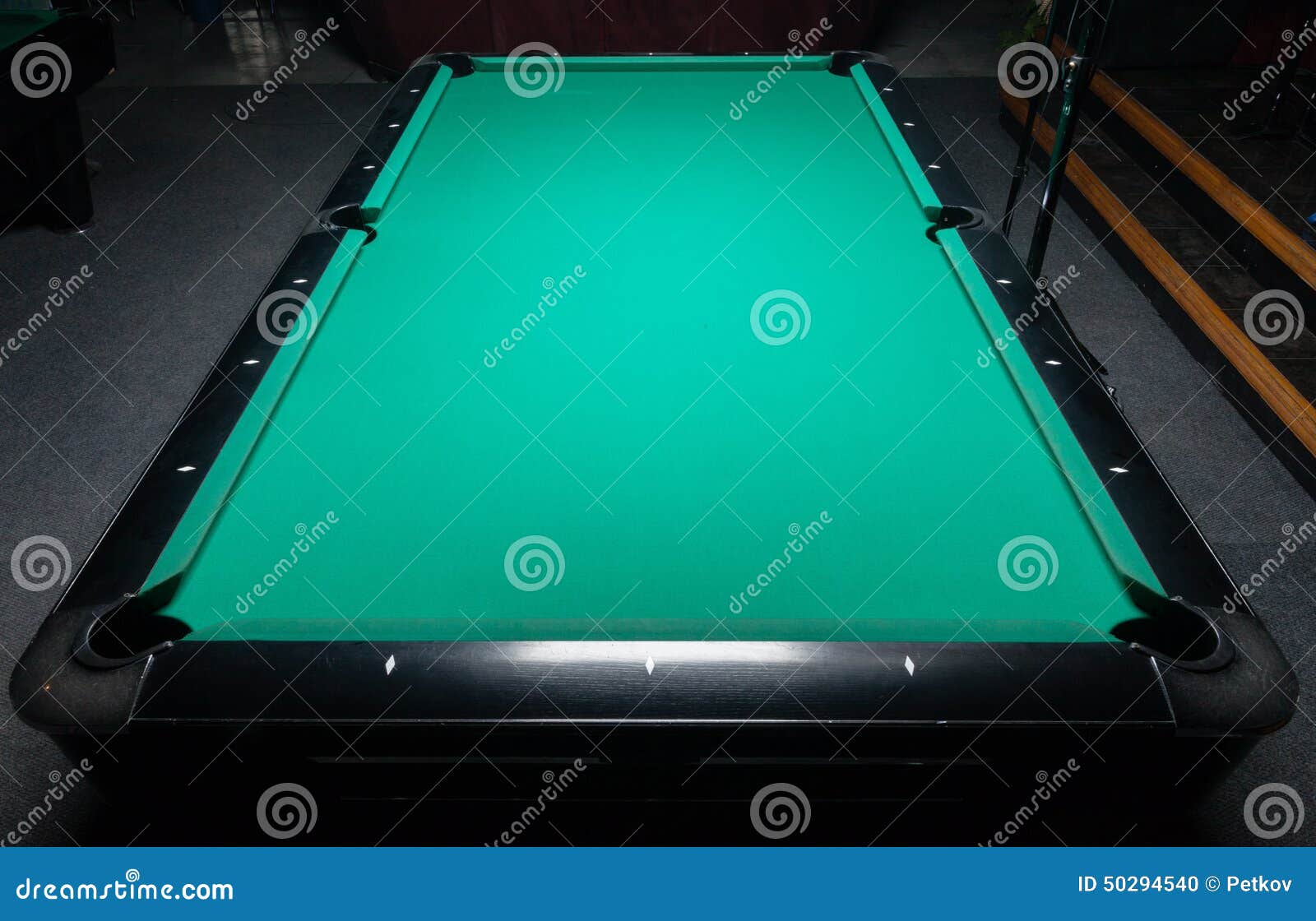 Table for Billiards and Ball Top View Stock Photo - Image of isolated ...