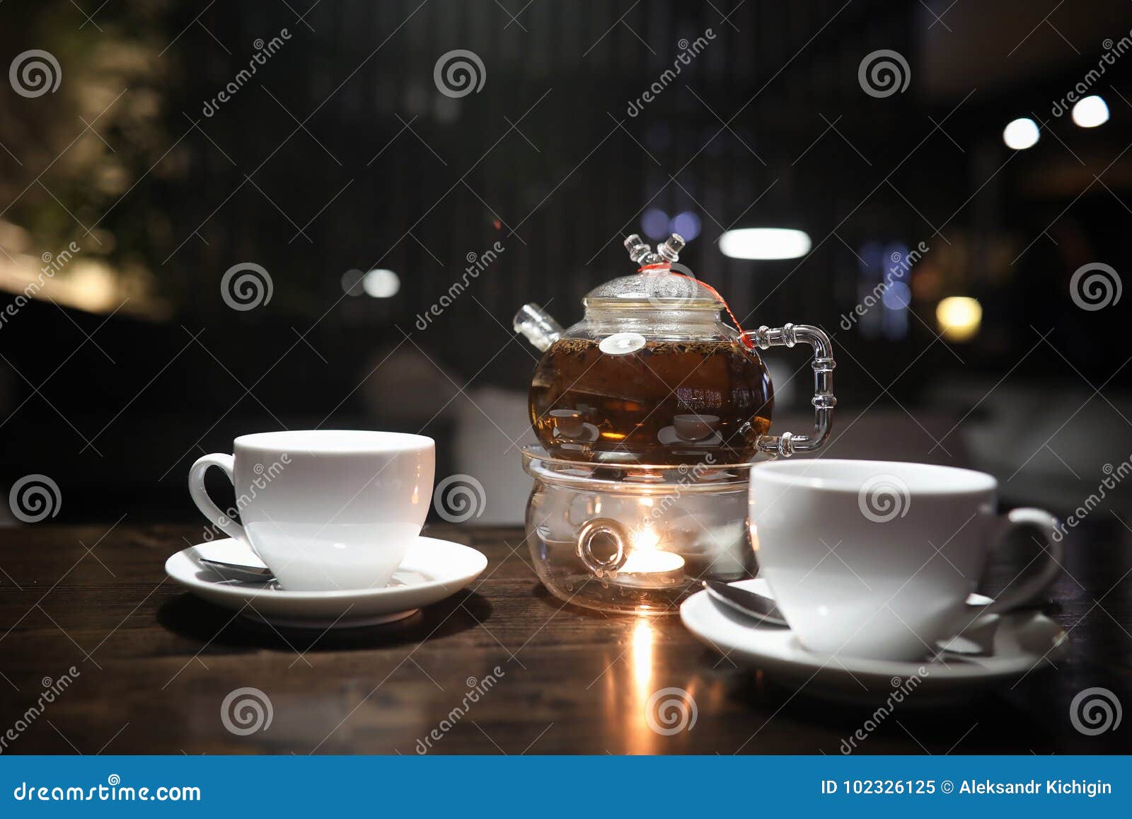 A Table in a Cafe with Objects Stock Image - Image of fresh, cocktail ...