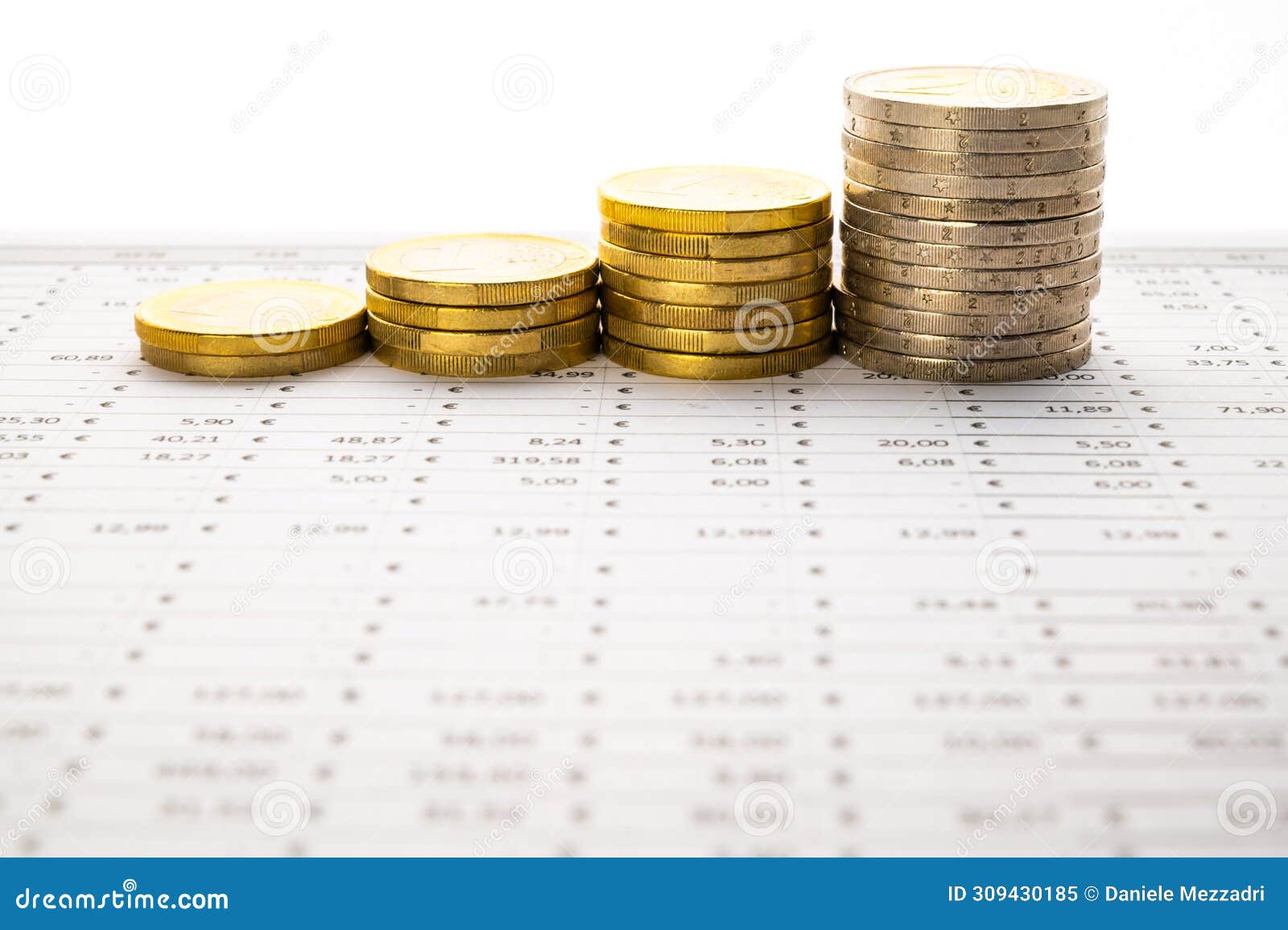 Table with Budget and Calculations. Increase or Decrease in Budget ...