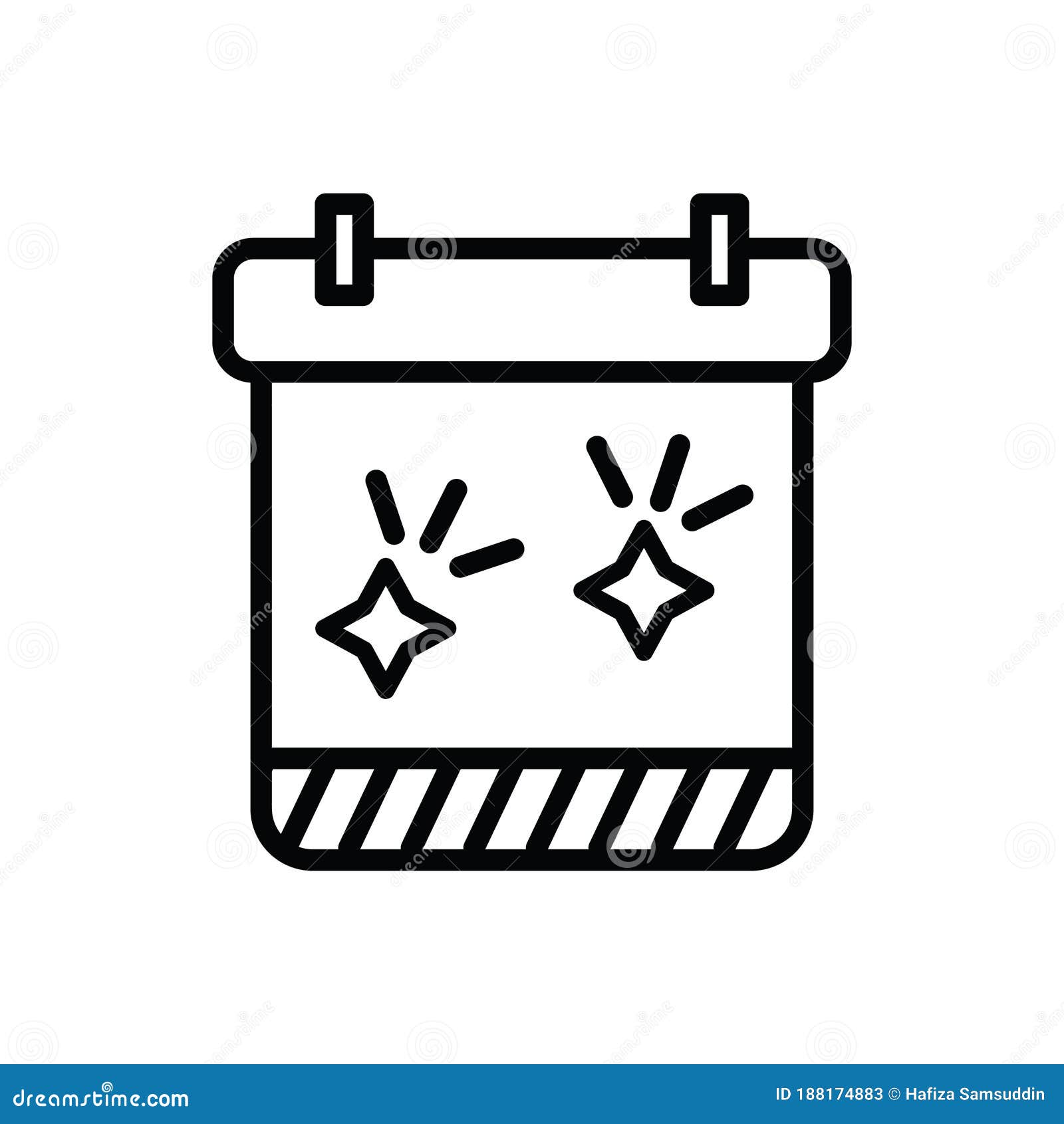 Table Calendar. Vector Illustration Decorative Design Stock Vector ...