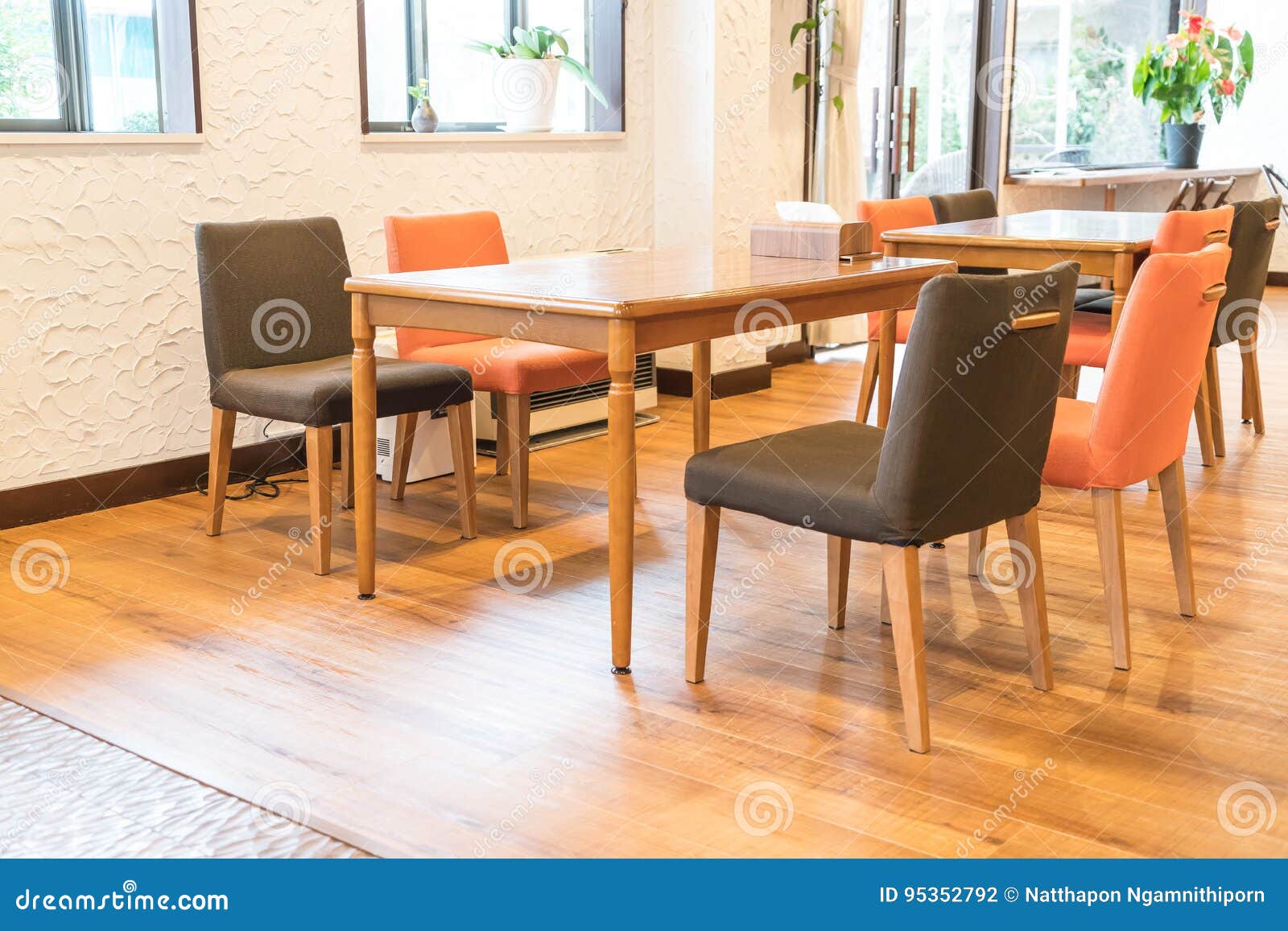 Table and Chair Interior Decoration in Living Room Stock Photo - Image ...