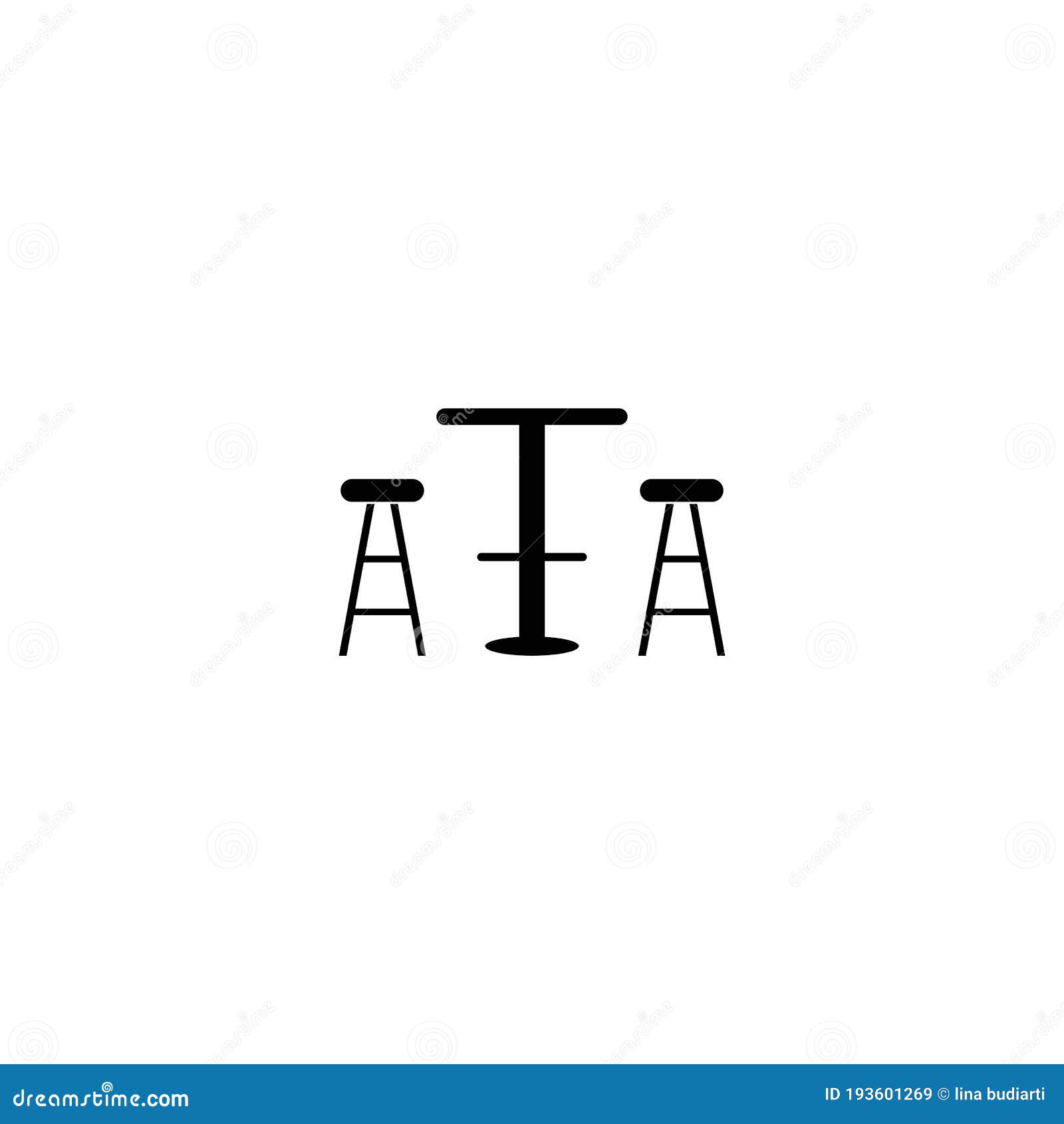 Table and chair logo stock vector. Illustration of chairs - 193601269