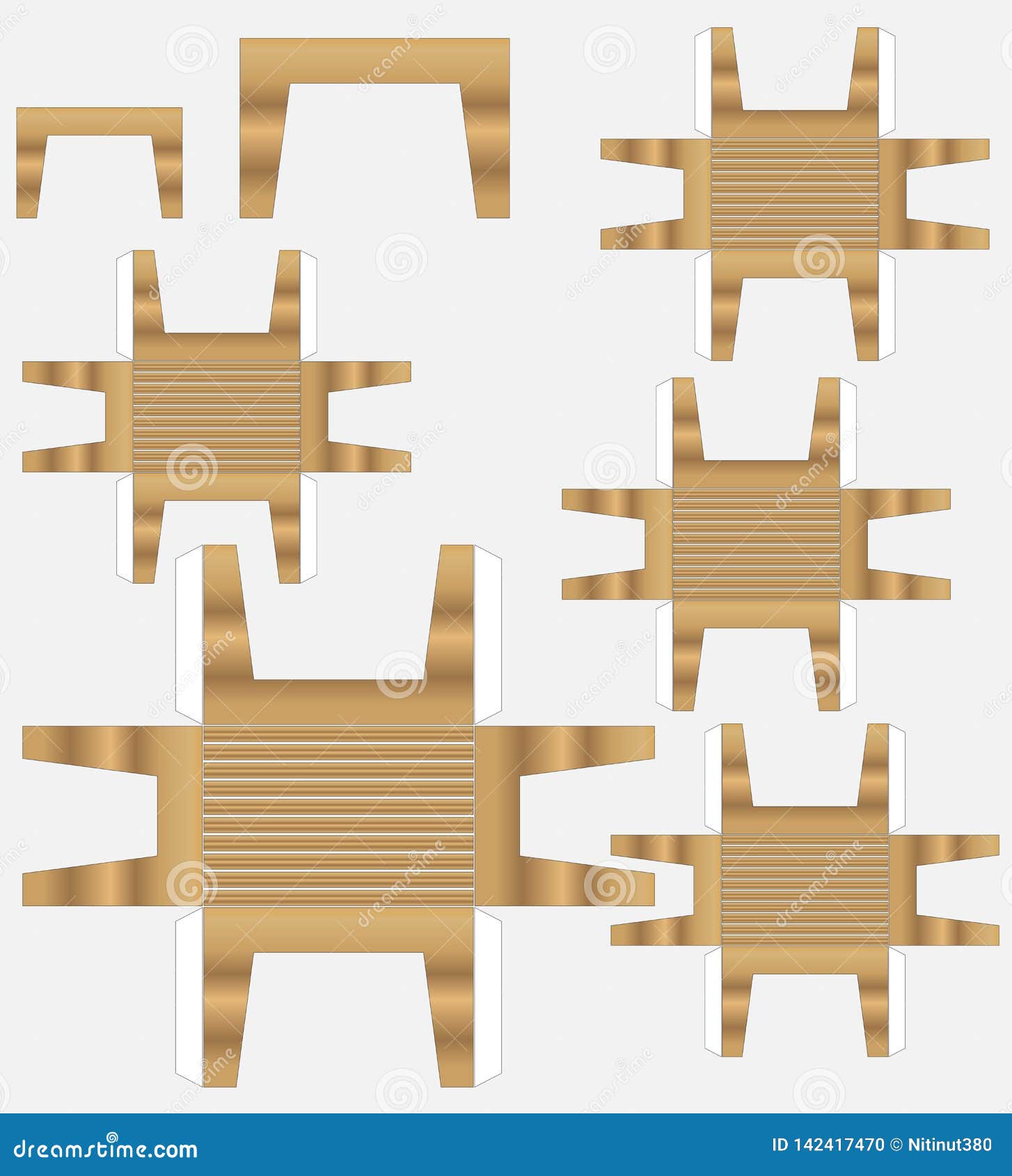 Table and Chair Paper Model , Vector and Illustration Stock ...