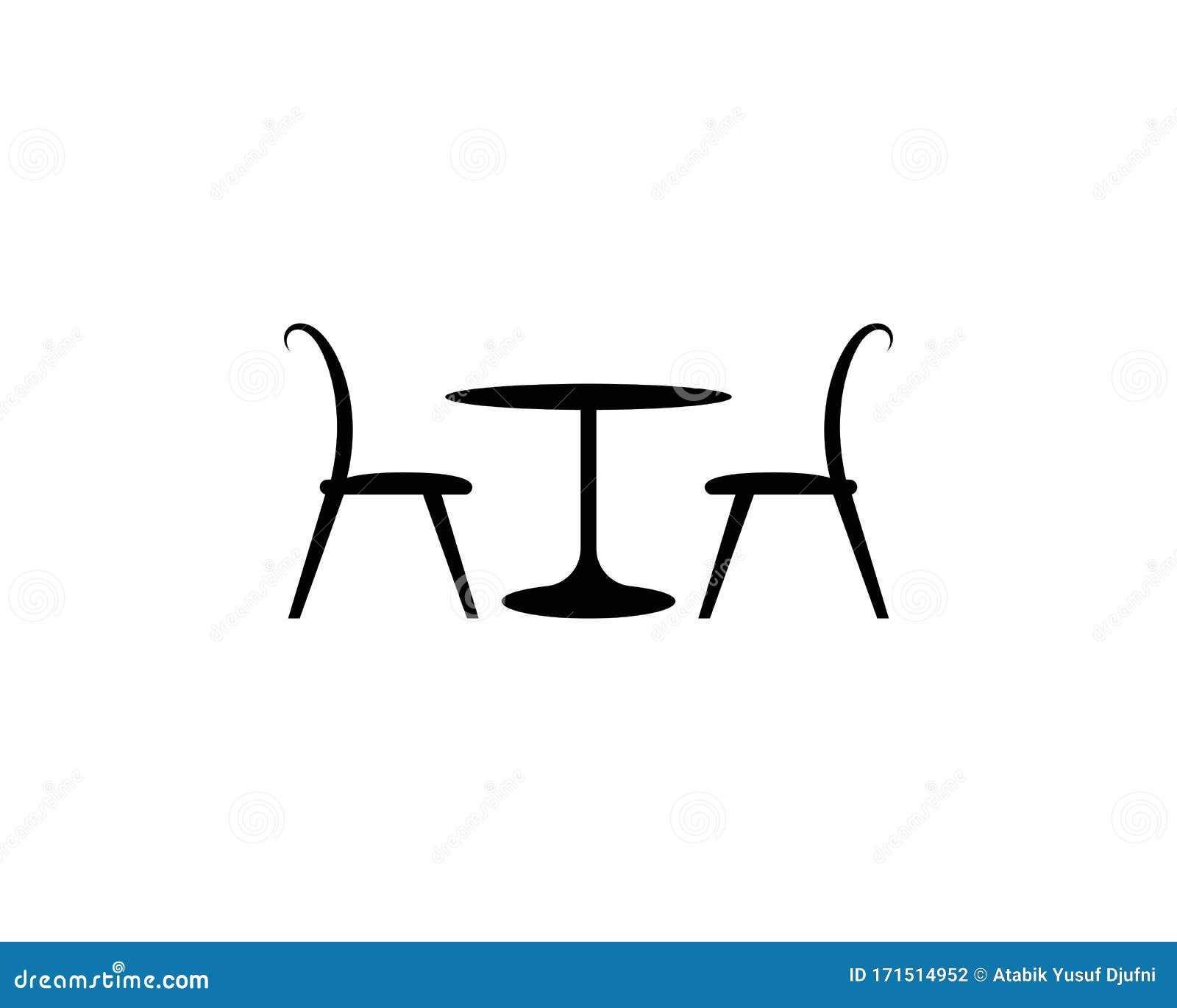 Table Chair Symbol Illustration Stock Vector - Illustration of chairs ...