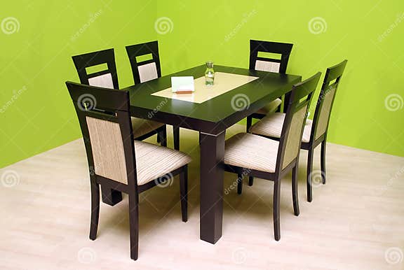 Table and chairs stock image. Image of floor, formal, decoration - 1564143